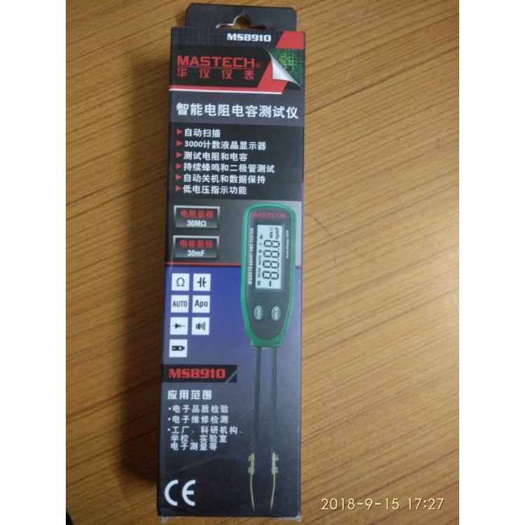 MASTECH MS8910 Digital Multimeter 3000 Counts Smart SMD Tester ...